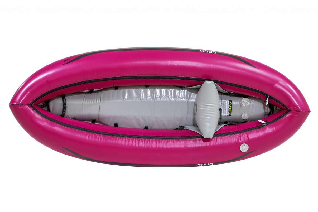 AIRE Tributary Spud Whitewater Kayak 2025- Cranberry – Pro River Outfitters